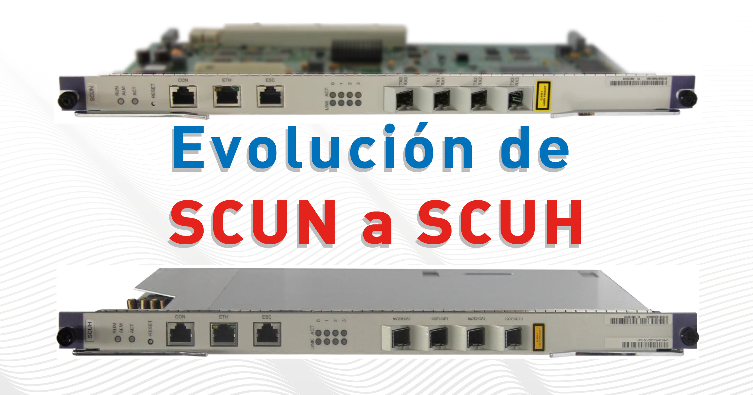 Cambiar SCUN por SCUH requerimientos chasis GPON Huawei